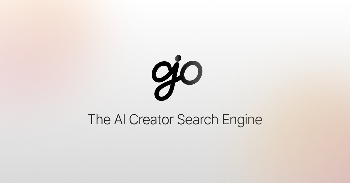 Meet Gio | the First AI-Based Influencer Search Engine
